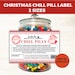 Chill Pill Labels, Christmas Printable Candy Jar Labels, Gag Gift for ...