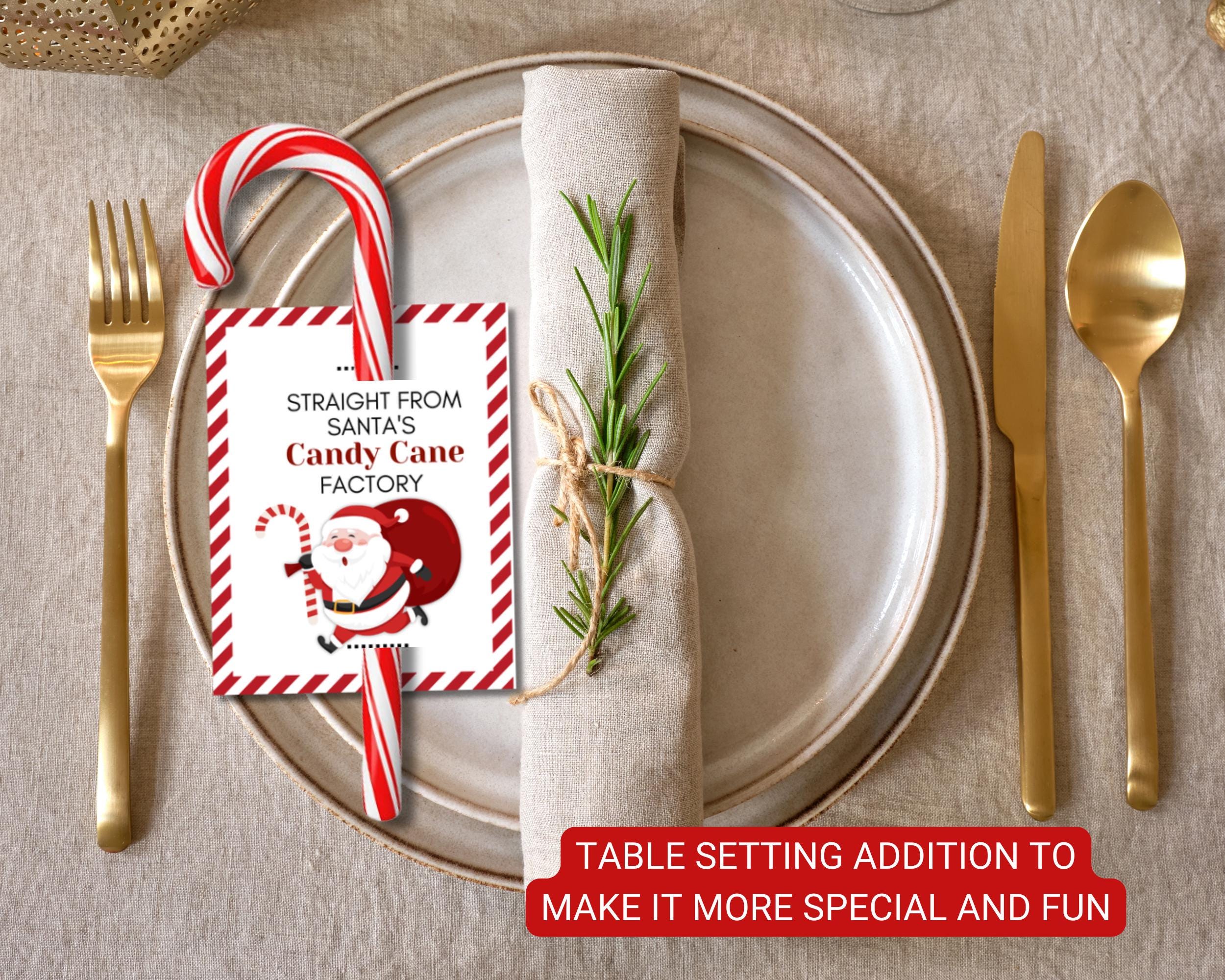 Printable Christmas Candy Cane Holder Gift Tags, Candy Cane Gram Tag ...