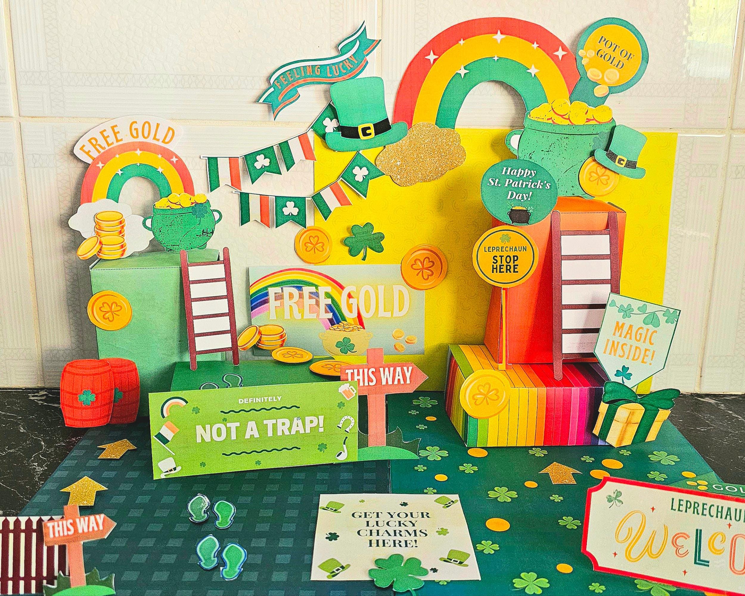 St Patrick's Day Leprechaun Trap Kit, Printable DIY Leprechaun Trap ...