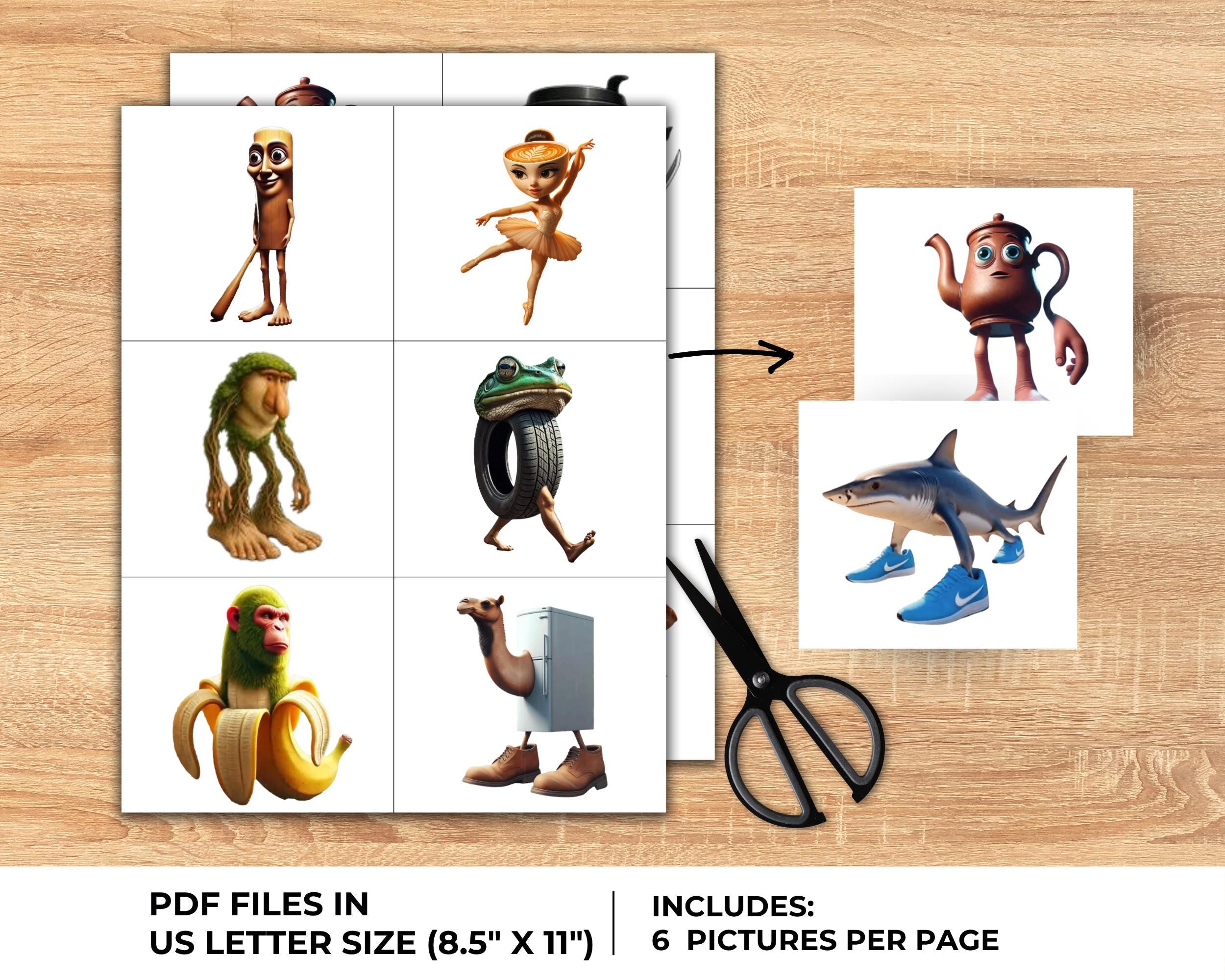 Brain Rot Scavenger Hunt Game Printable, Italian Brainrot Inspired ...