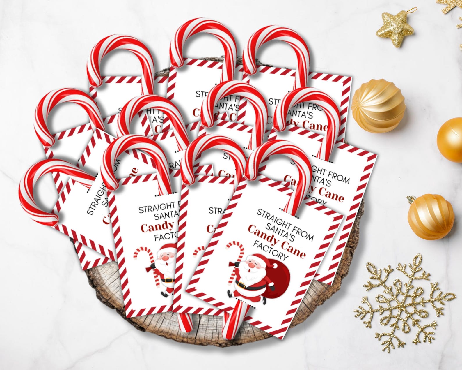 Printable Christmas Candy Cane Holder Gift Tags, Candy Cane Gram Tag ...