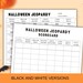 Halloween Jeopardy Game, Printable Halloween Trivia, Halloween Office ...