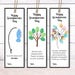 Grandparents Fingerprint Bookmark Craft Printable, Fingerprint Gift for ...