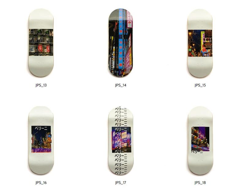 Bellinidecks, Custom Deck for Fingerboard - Realwear Graphic and Shape ...