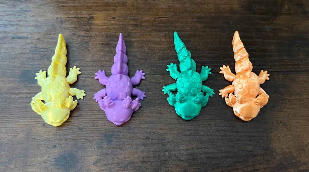 Articulated 3D Printed Axolotl - Etsy