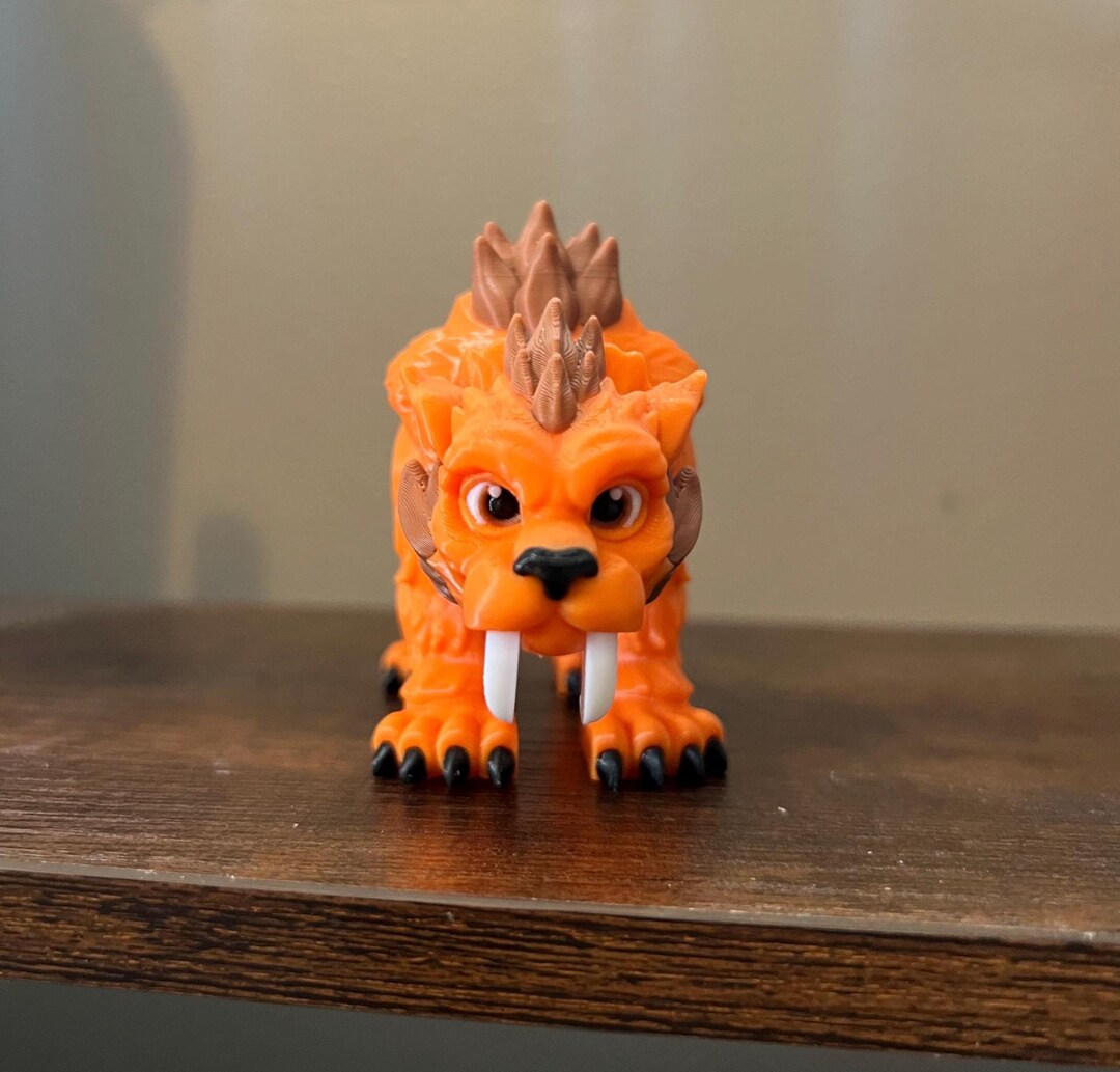 Articulated Saber-toothed Cat 3D Print - Etsy