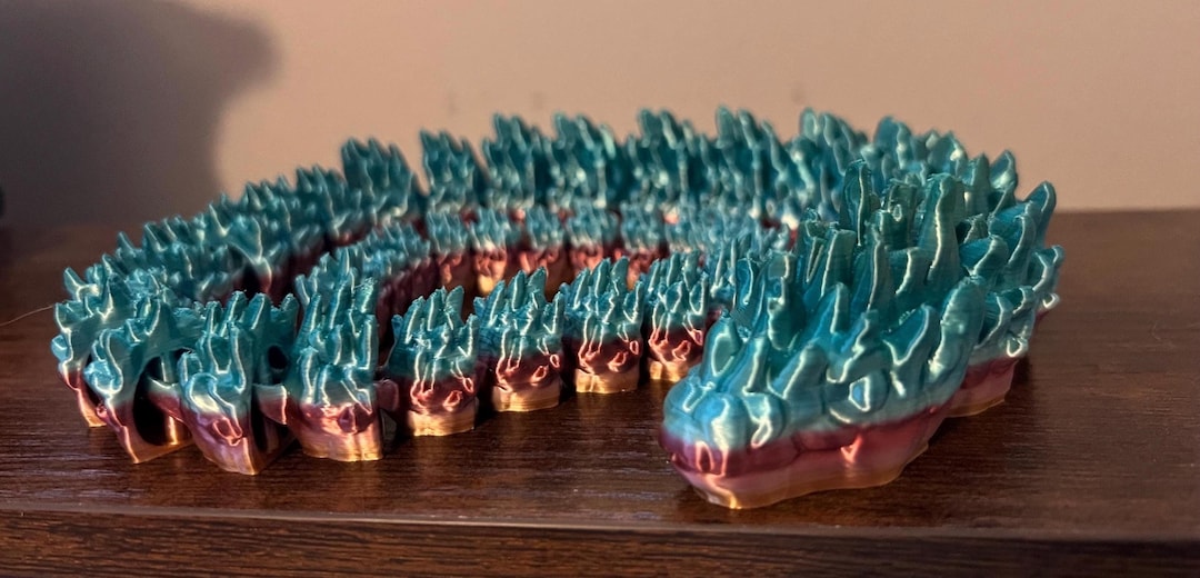 Articulated 3D Spiked Snake - Etsy