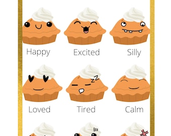 Pumpkin Emotions Chart - Etsy