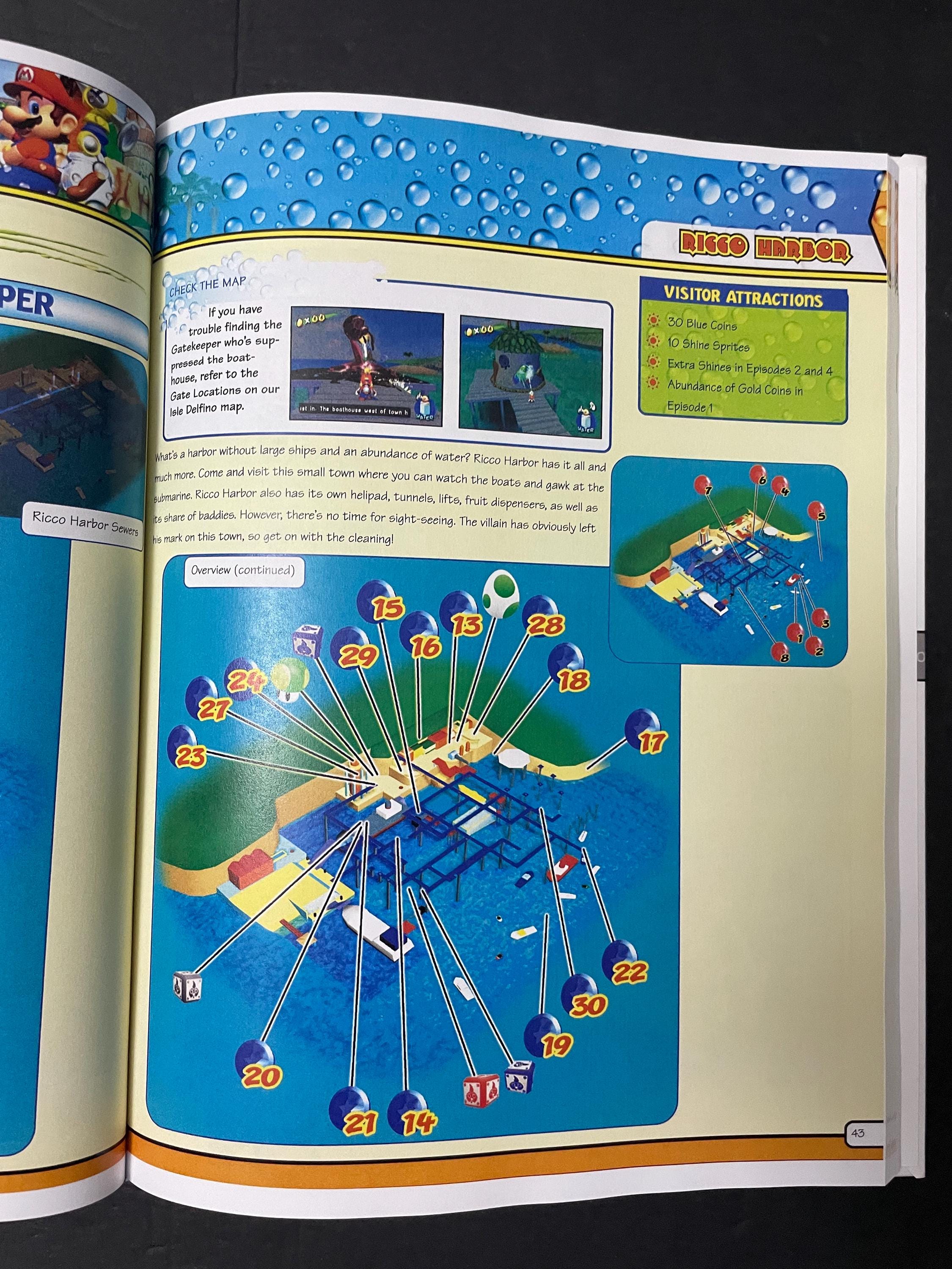 Super Mario Sunshine - Bradygames Official Strategy Guide - CUSTOM ...