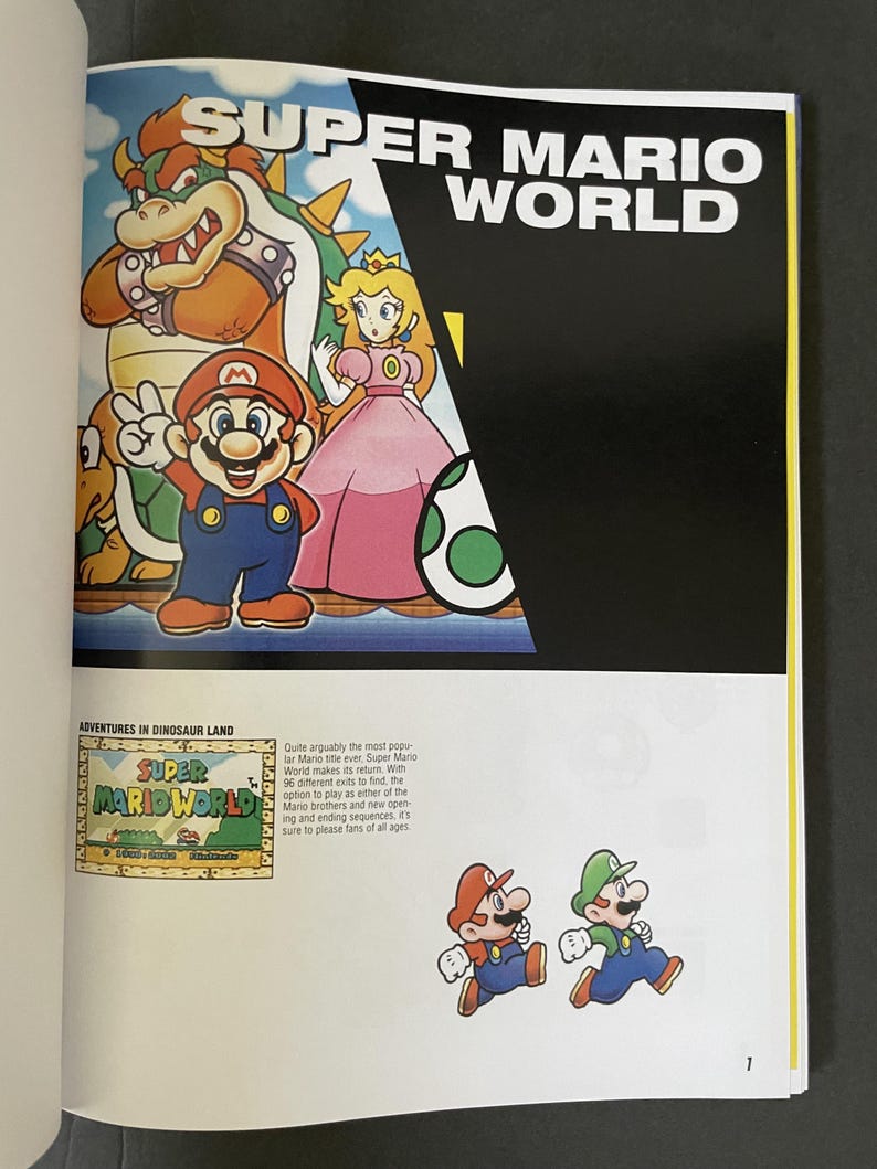 Super Mario World - Fan Made Strategy Guide - CUSTOM HARDCOVER - Etsy