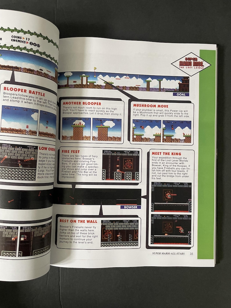Super Mario All-stars - Nintendo Player's Guide - CUSTOM HARDCOVER - Etsy