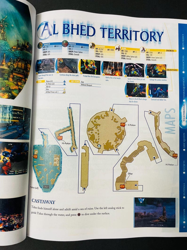 Final Fantasy X - Bradygames Official Strategy Guide - CUSTOM HARDCOVER ...