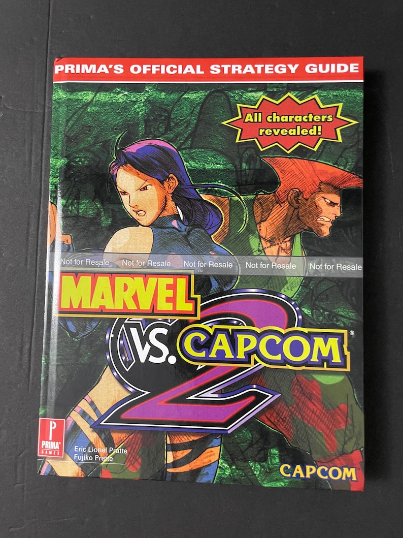 Marvel Vs Capcom 2 Prima's Official Strategy Guide Hardcover CUSTOM ...