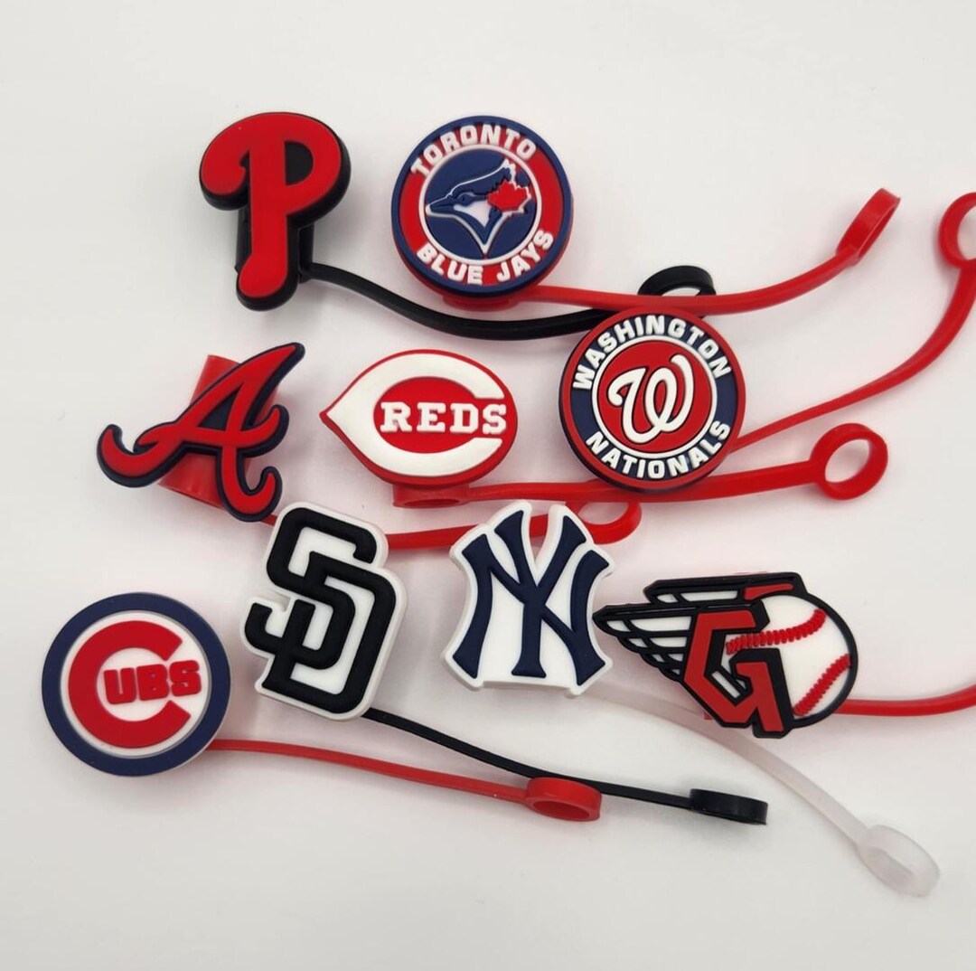 8mm Baseball Straw Toppers - Etsy