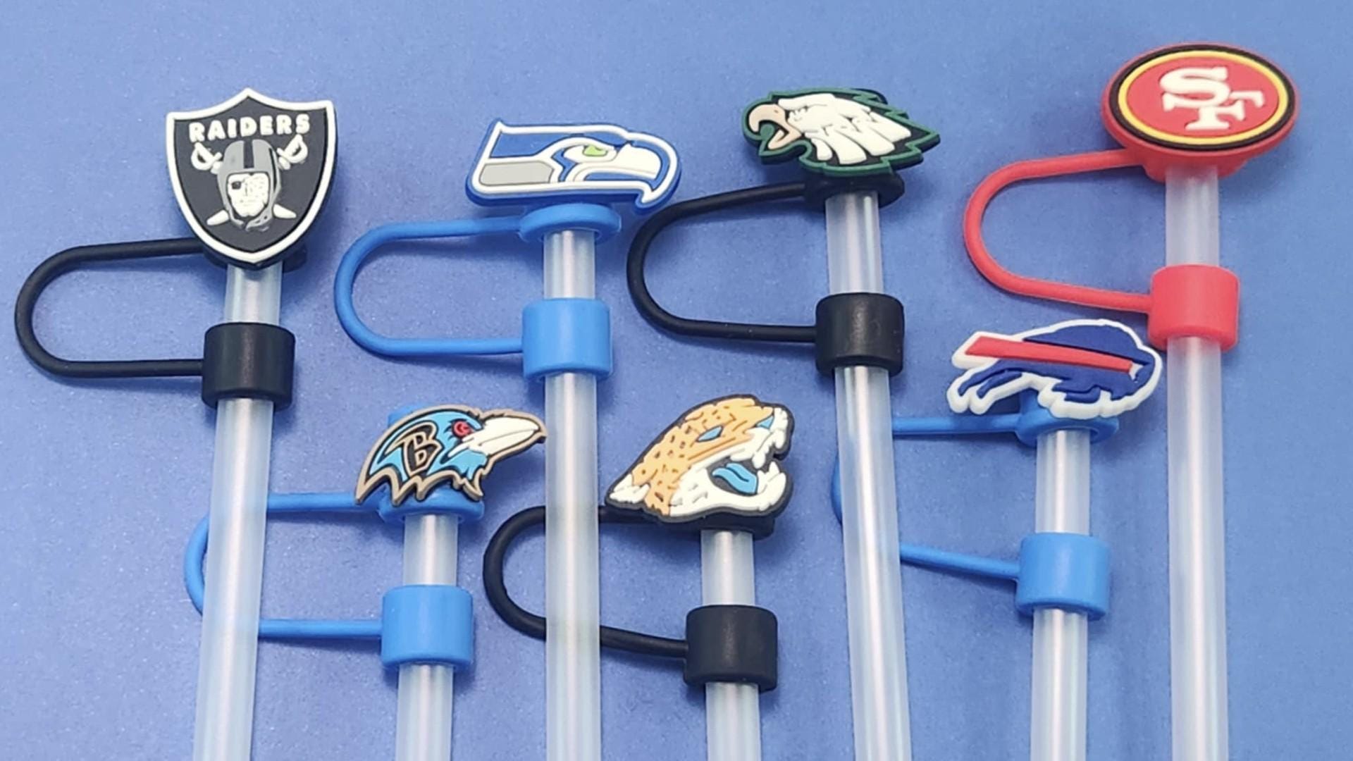 10mm Football Leauge Straw Toppers - Etsy