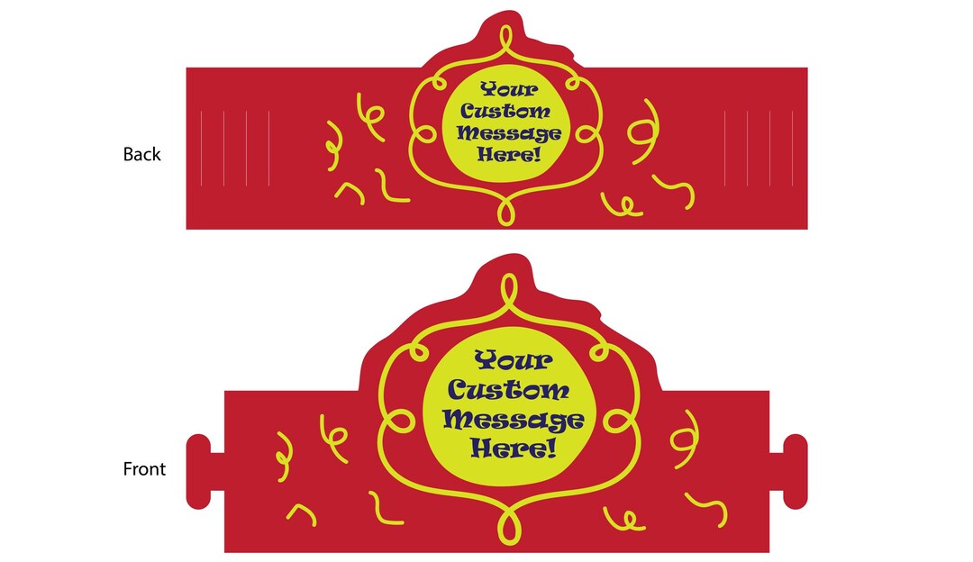 Custom Message Party Crown- Personalized Celebration Crown - Fun ...