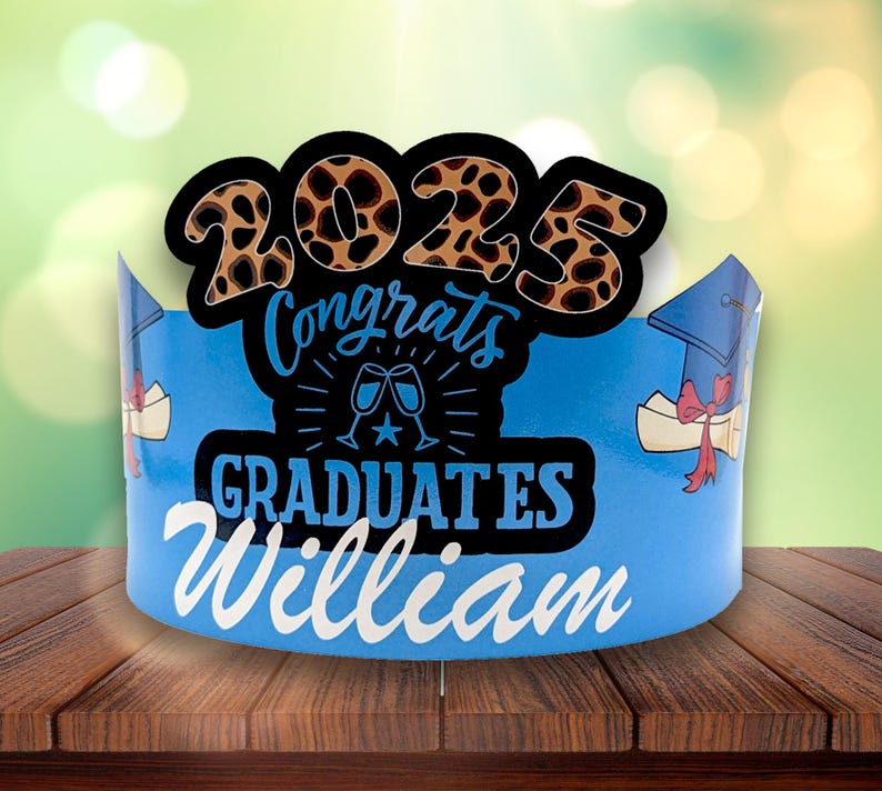 Personalized 2025 Graduation Hat – Custom Graduate Party Crown ...