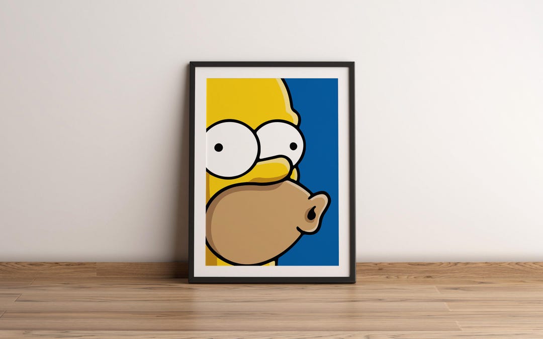 Homer Simpson Poster | Pop Art Illustration Inspired by the Simpsons ...