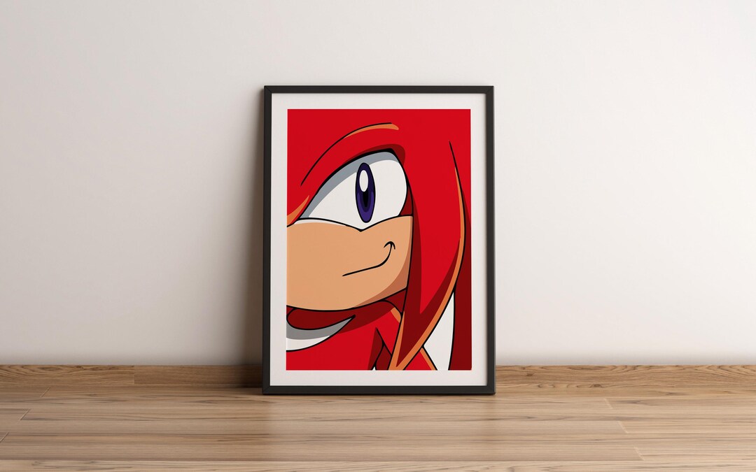 Knuckles the Echidna | A3 Poster Print 297x420 | Retrogaming | Japan ...