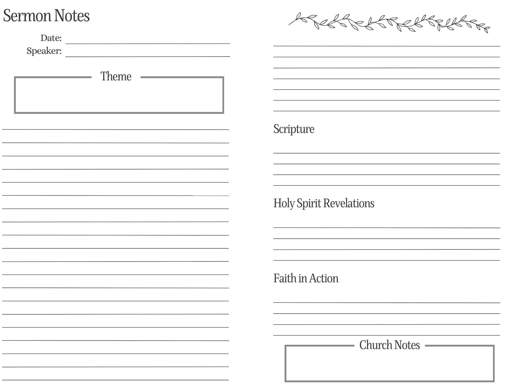 Faithful Steps Journal: Weekly Prayer, Reading, Sermon Notes - Women's ...