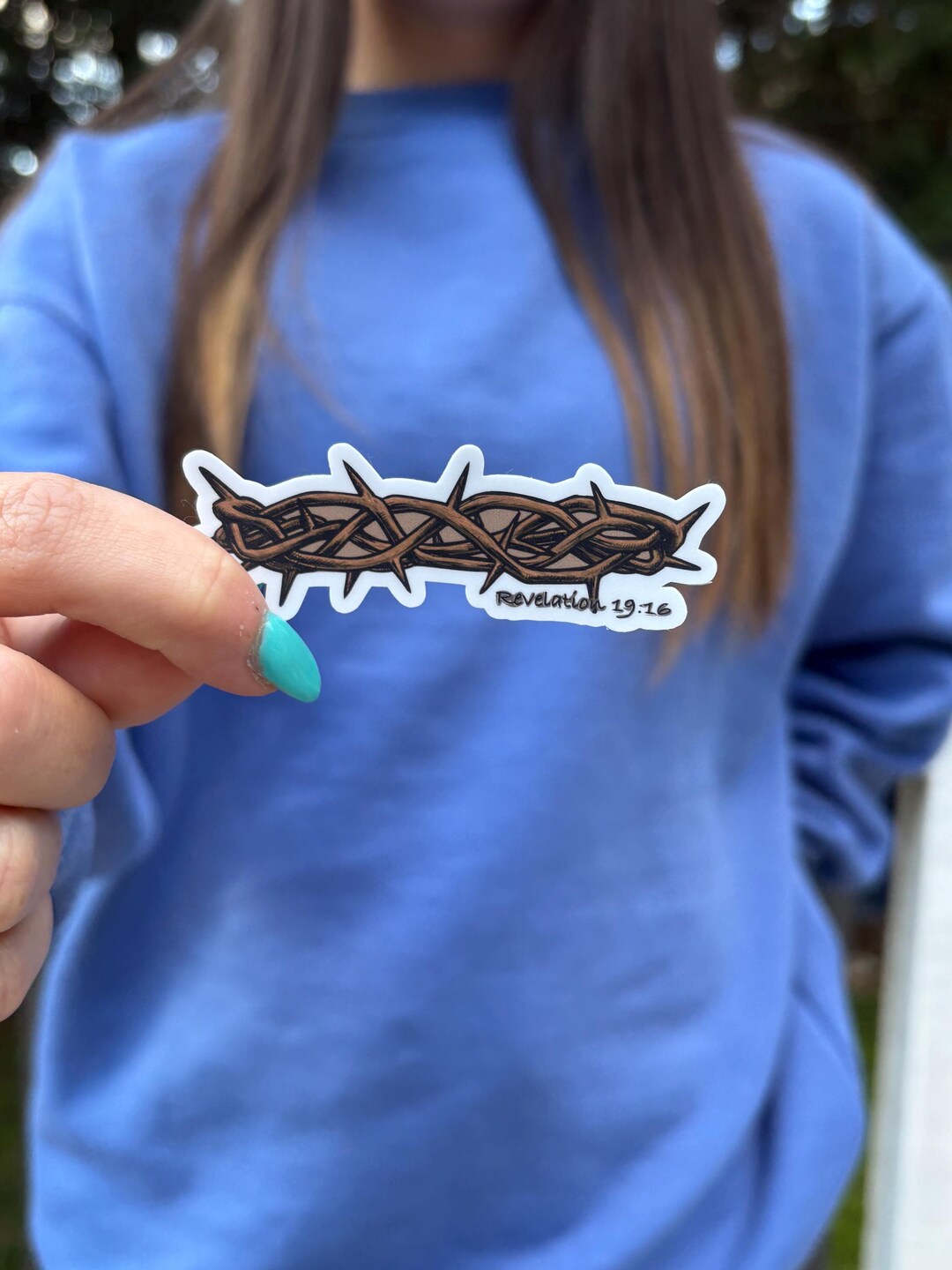 Crown of Thorns | Christian Faith Sticker | Waterproof Sticker for ...