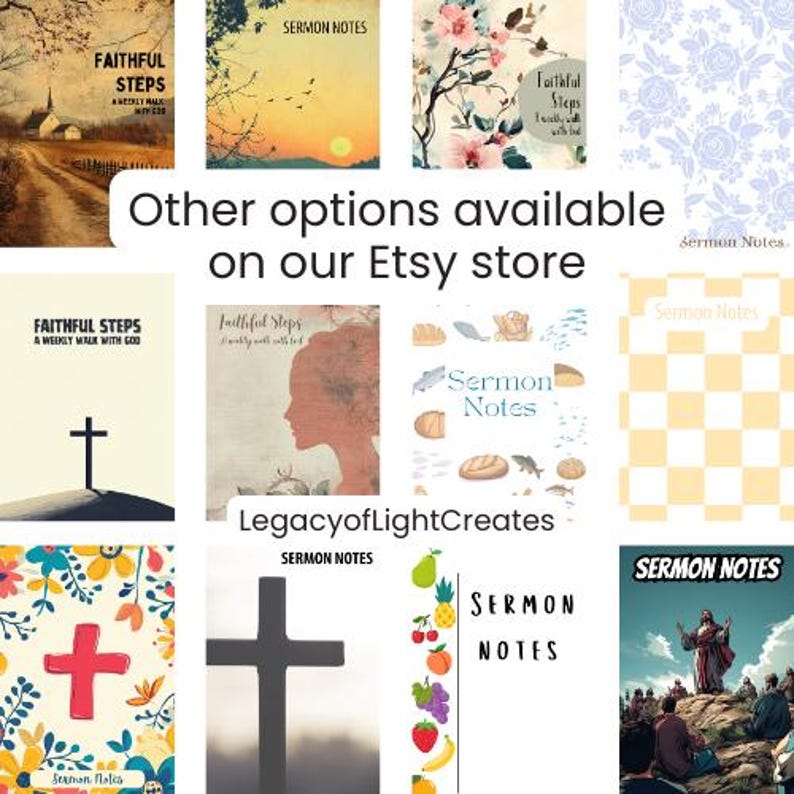 Kids Sermon Notes Journal | 52-week Church Notebook, Ages 8-12 | Faith ...