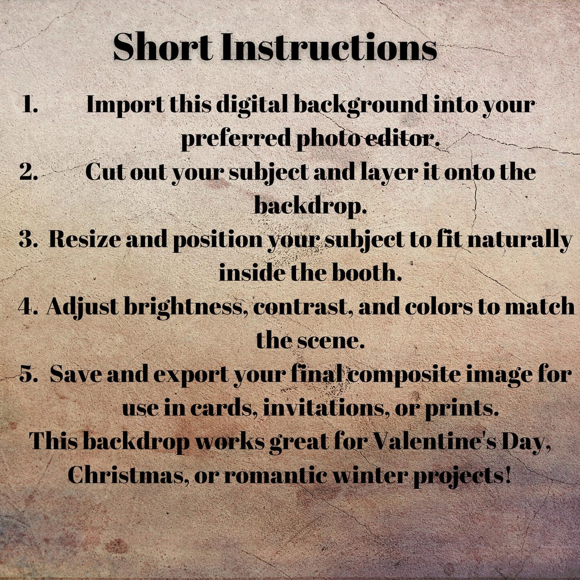 5 Romantic Winter Wonderland Backdrop | Cinematic Valentine Overlays ...