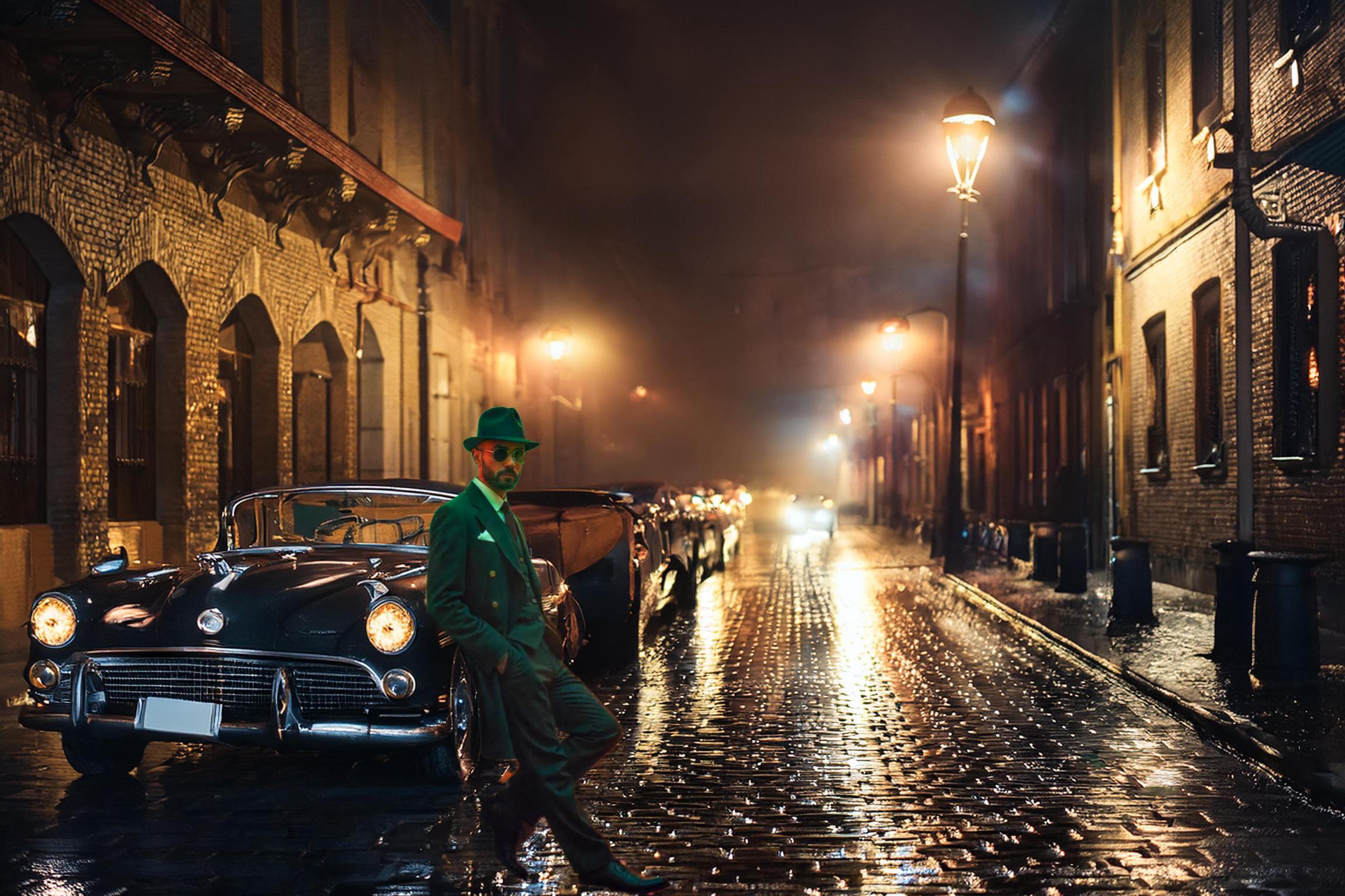 1970 Vintage Gangster Backdrop,car Digital Backdrop ,25 +mafia Backdrop ...