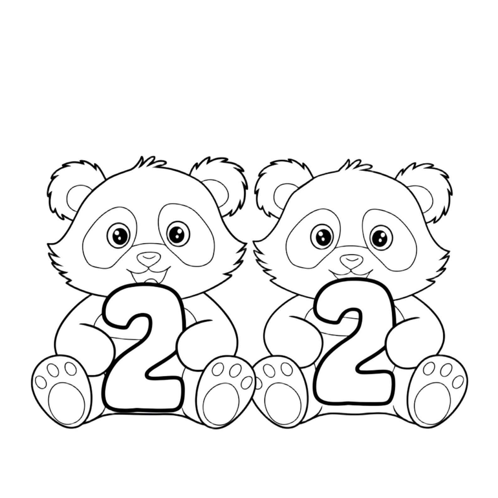 Animal Number Coloring Book for Kids Ages 3-6 | Fun Counting 1-10 With ...