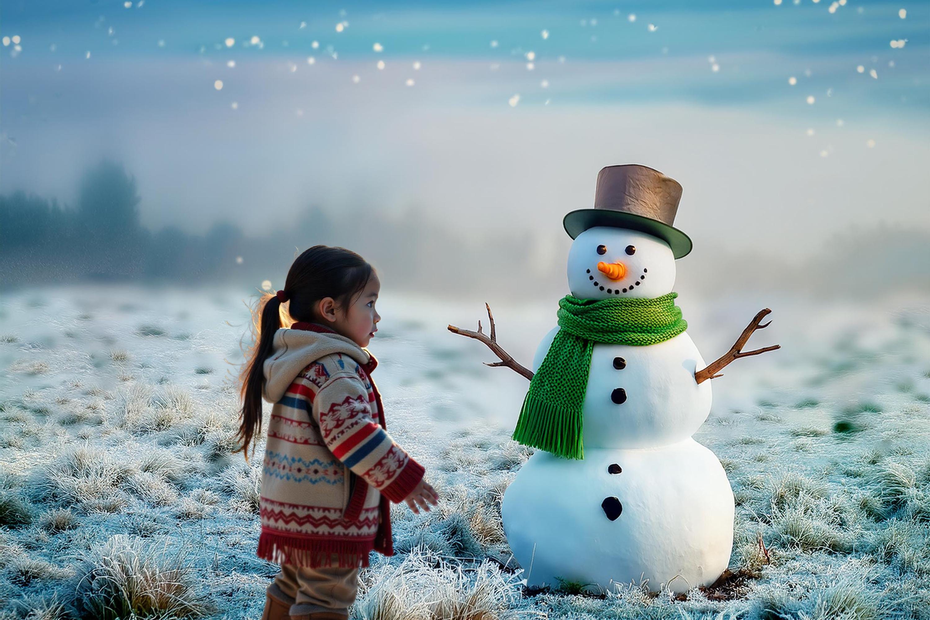 5 Little Snowman Backdrop,winter Background,christmas Composite ,mini ...