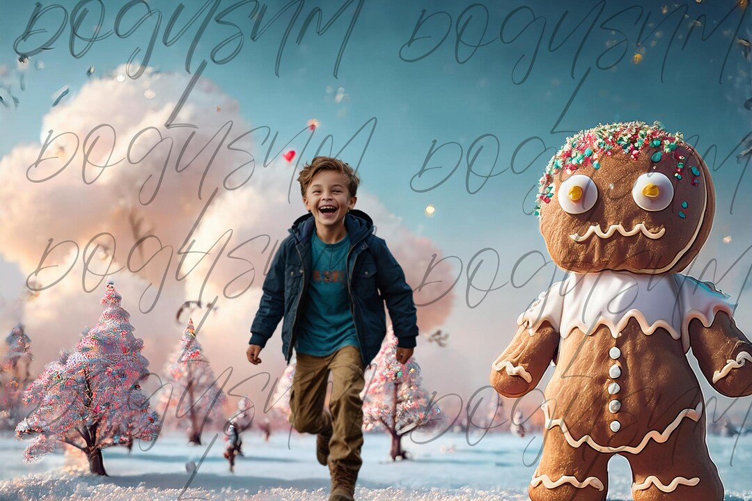 10 Gingerbread Man Christmas Background | Candyland Scene ,christmas ...