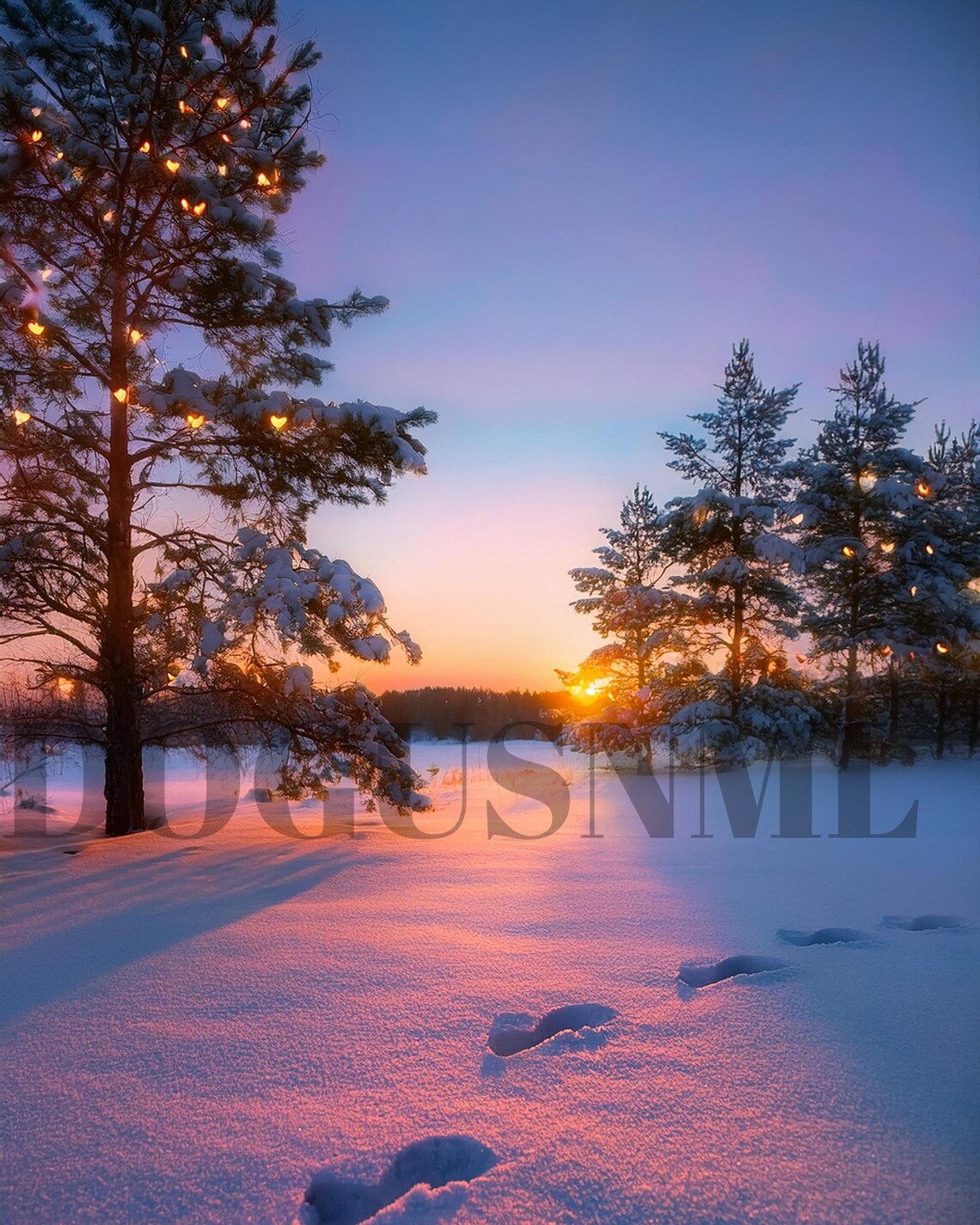 5 Romantic Winter Wonderland Backdrop | Cinematic Valentine Overlays ...