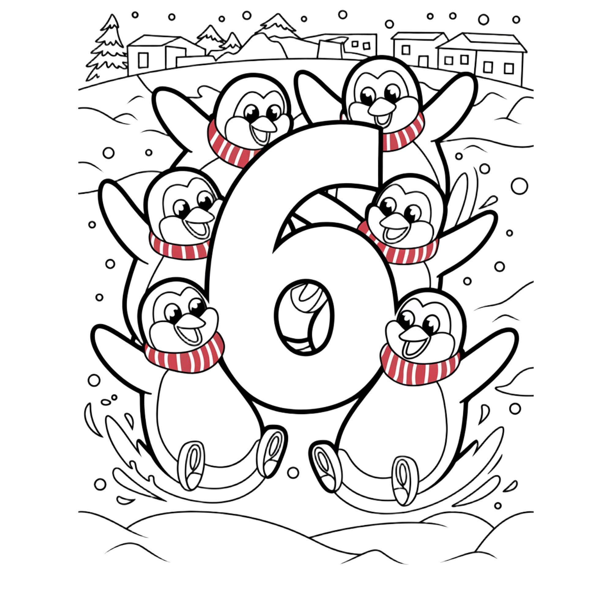 Animal Number Coloring Book for Kids Ages 3-6 | Fun Counting 1-10 With ...