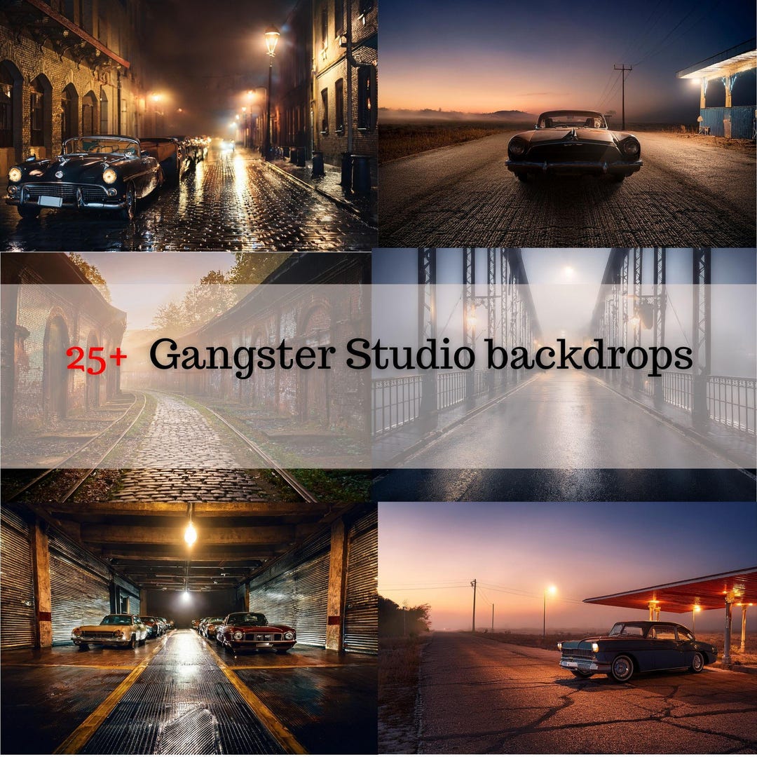 Gangster Digital Backdrop, 1970s Mafia Photography Background (instant ...