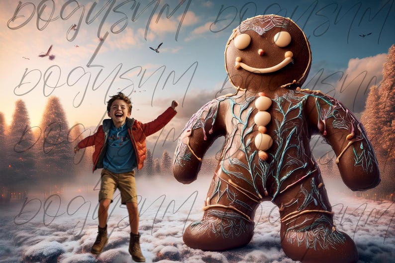 10 Gingerbread Man Christmas Background | Candyland Scene ,christmas ...