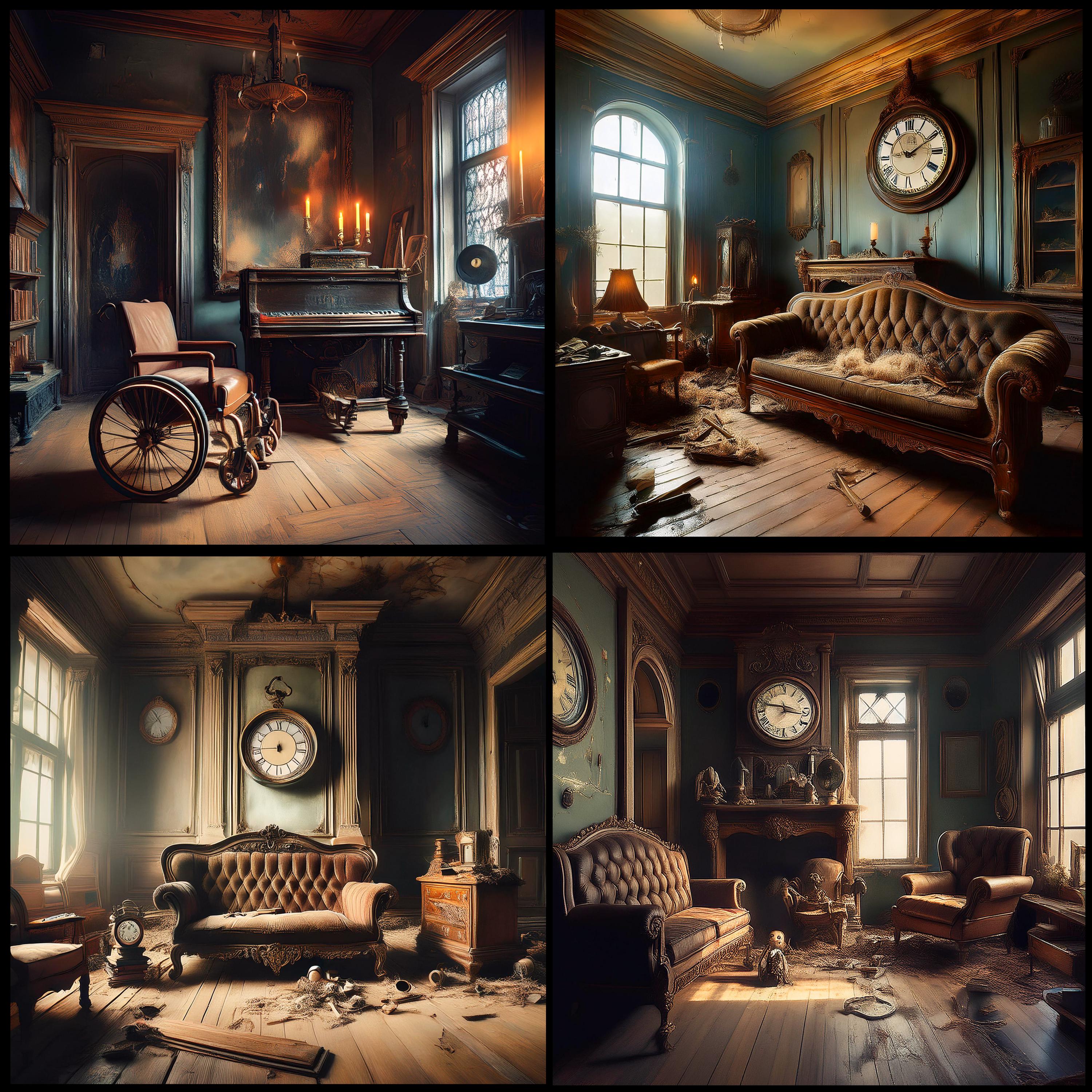 20 Digital Haunting Abandoned Room Backdrops | Spooky Abandoned Room ...