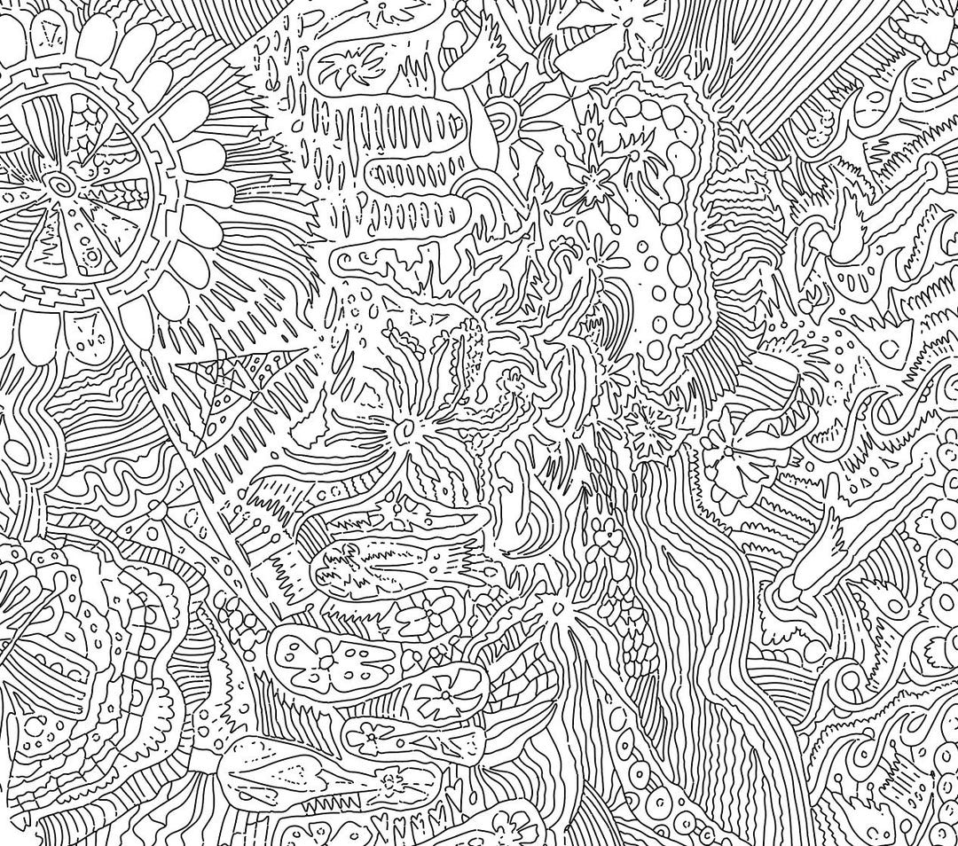 Adult Coloring Book Page Digital Download PDF - Etsy
