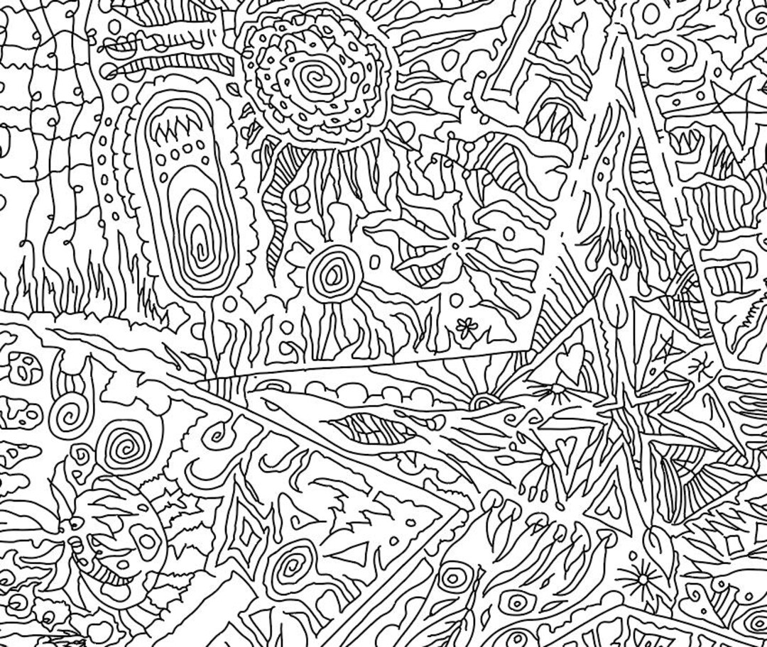 Buy Adult Coloring Pages | Star Comet Neptune Solar Mars Doodles ...