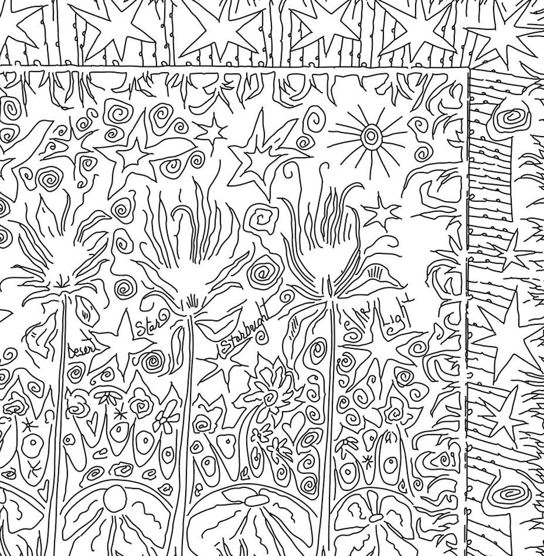 1 - Adult Coloring Book Page Digital Download PDF - [8.5 X 11"] - "duet ...