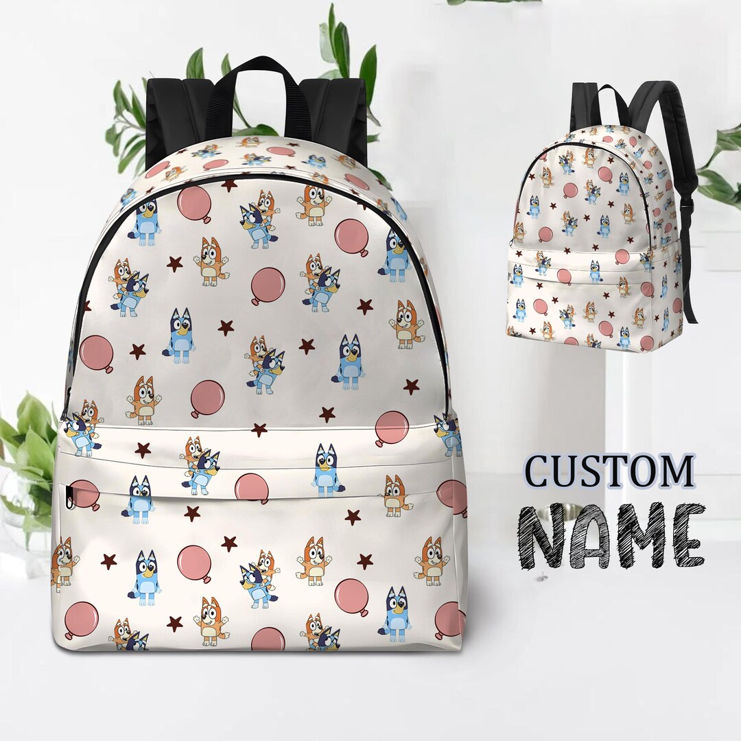Bluey Backpack for Kid/adult, Bluey Pattern Bag, Back to School ...