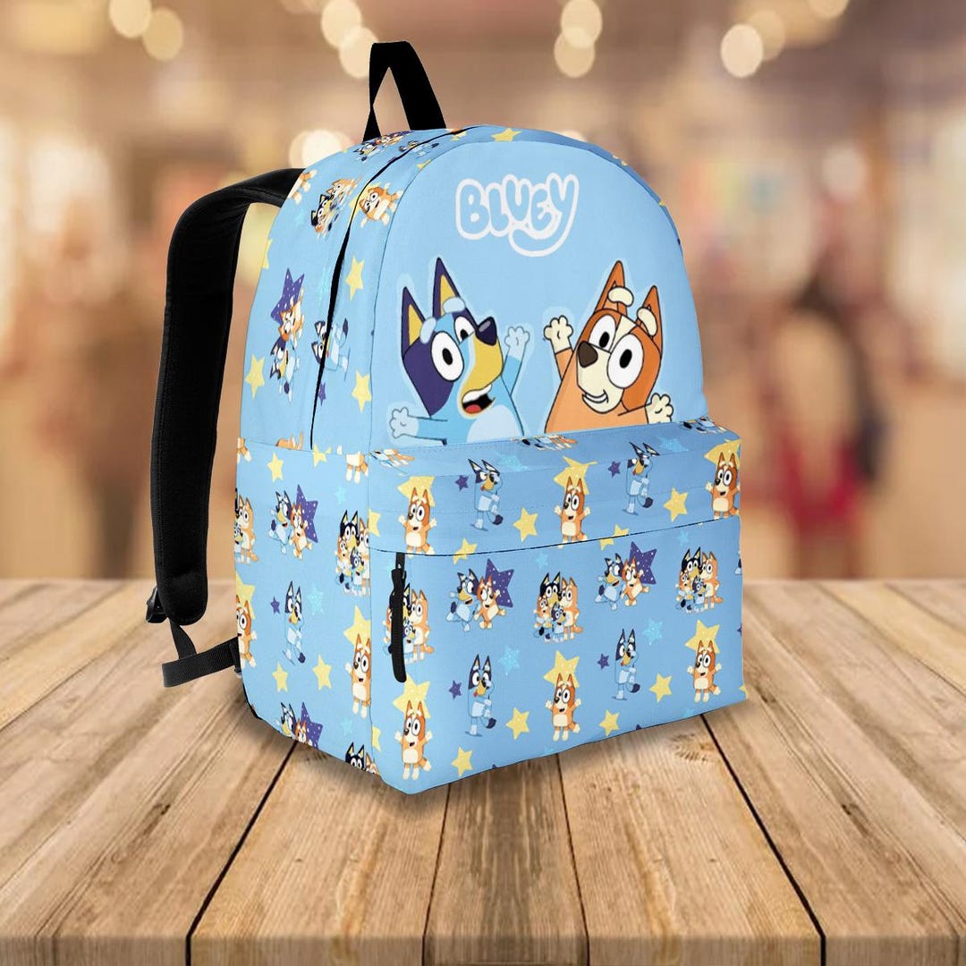 Bluey Bingo Backpack for Kid/adult, Bluey Pattern Bag, Back to School ...