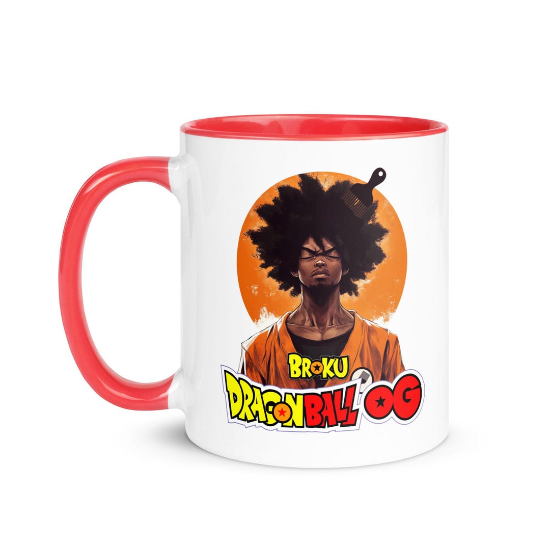 Dragonball Z Black Goku Broku Afro Pick Mug - Etsy