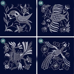 Miao Ethnic Batik Pattern Brushes for Procreate and AI - Chinese Folk ...