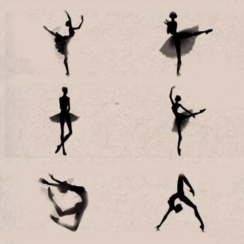 50+ Ballet Dancer Pose Brushes for Procreate & Photoshop - Dance Poses ...