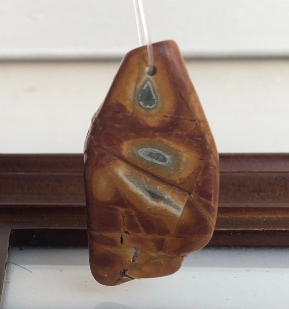 Picasso Jasper Freeform Cut Slice Focal | Etsy