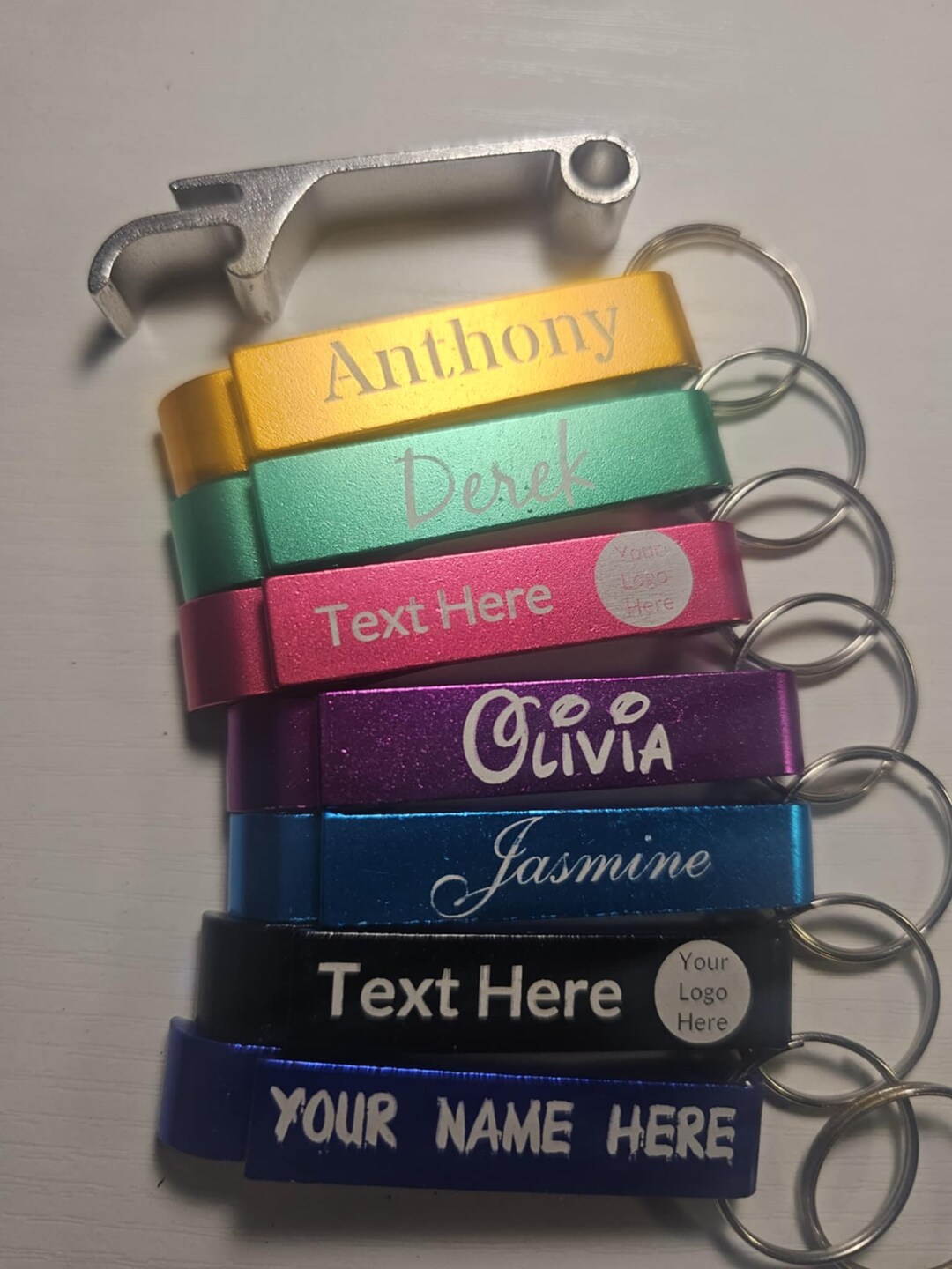 Personalized Bottle Opener Keychains - Etsy
