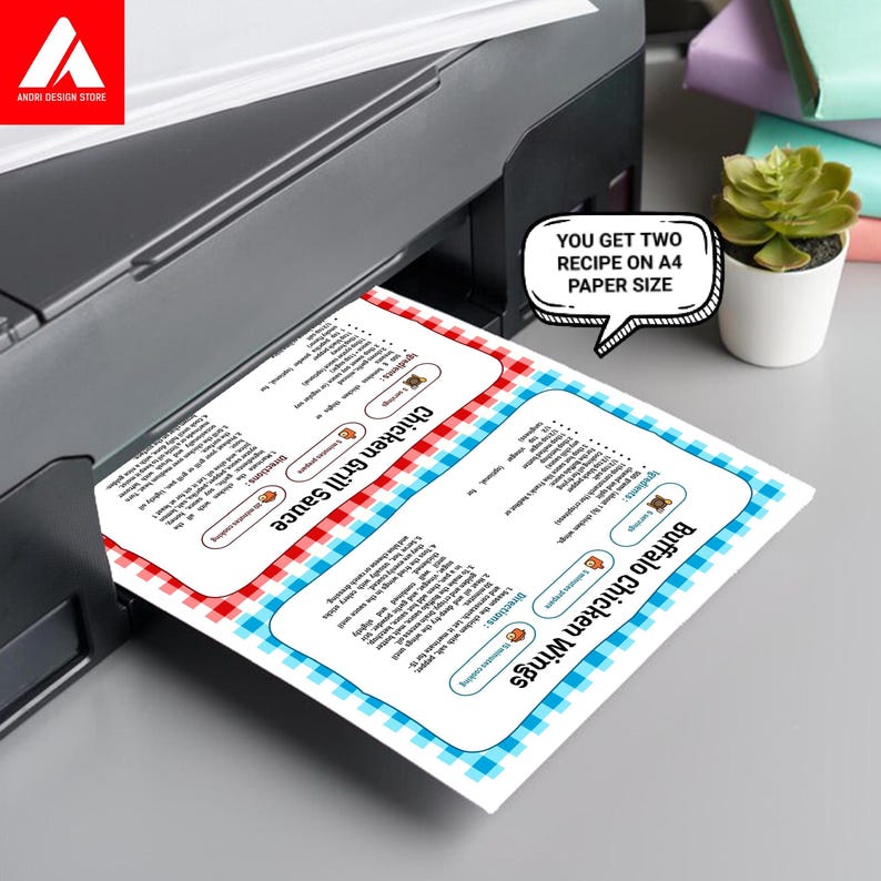 Editable Recipe Card Template | Canva Printable Recipe Sheet ...