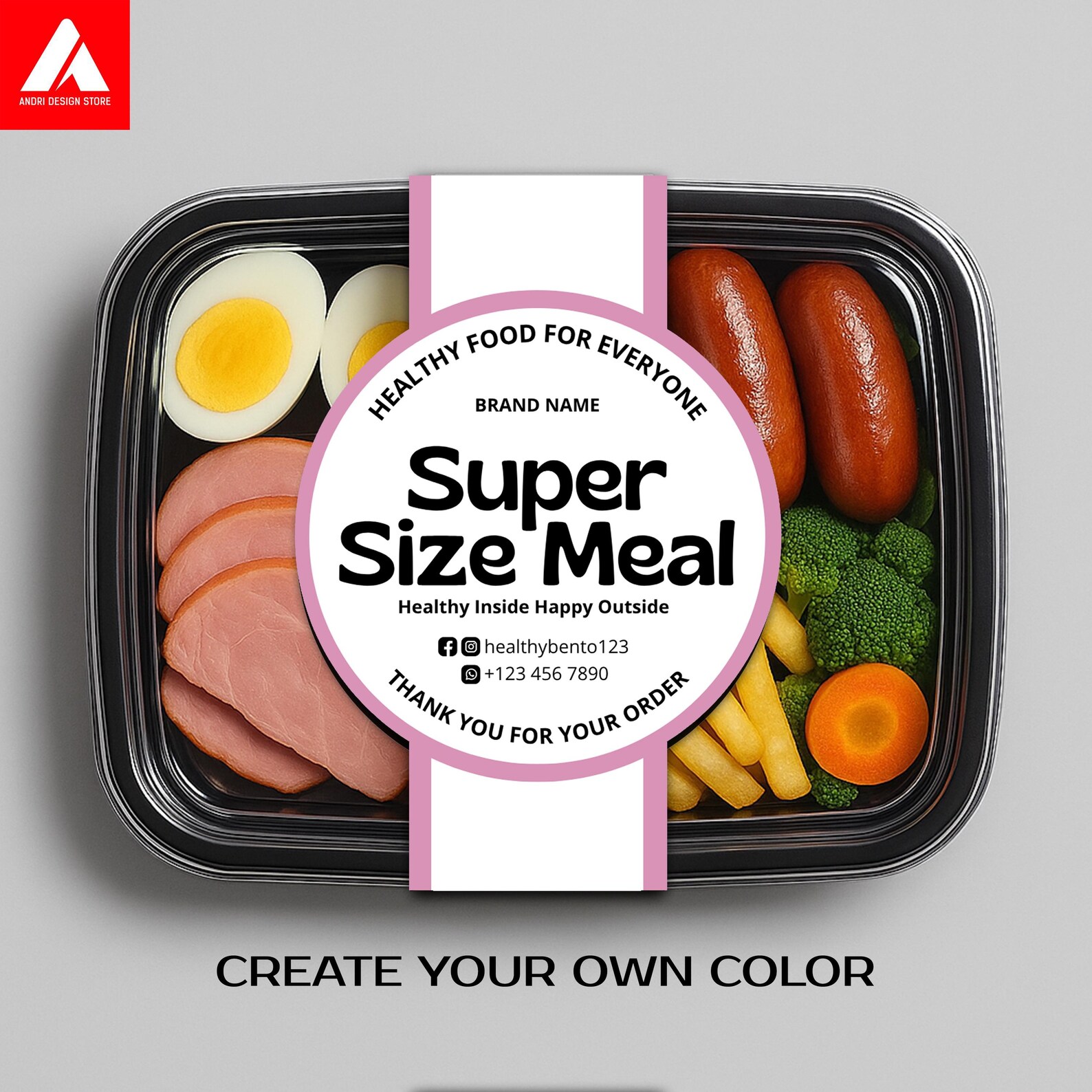 Custom Food Label for Meal Prep and Takeaway | Business Label for ...