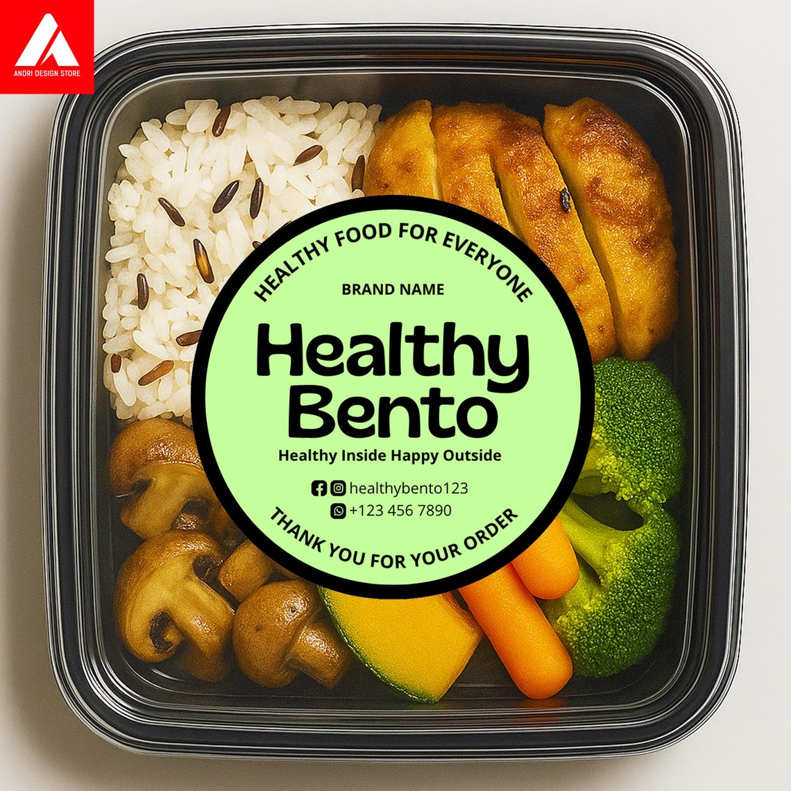 Custom Food Label for Meal Prep and Takeaway | Business Label for ...