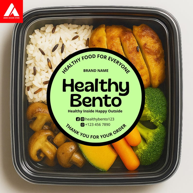 Custom Food Label for Meal Prep and Takeaway | Business Label for ...